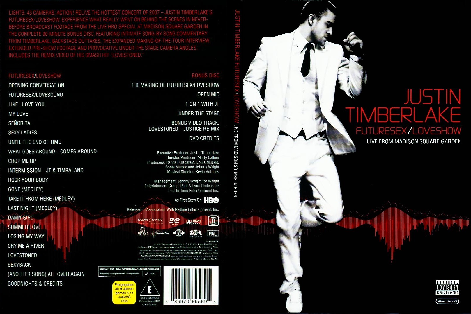 Justin Timberlake Futuresex Loveshow : Front | DVD Covers | Cover ...